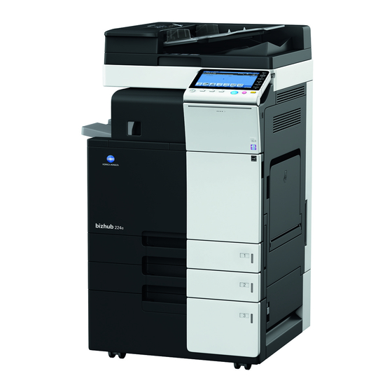 KONICA MINOLTA BIZHUB 554E QUICK REFERENCE MANUAL Pdf Download | ManualsLib