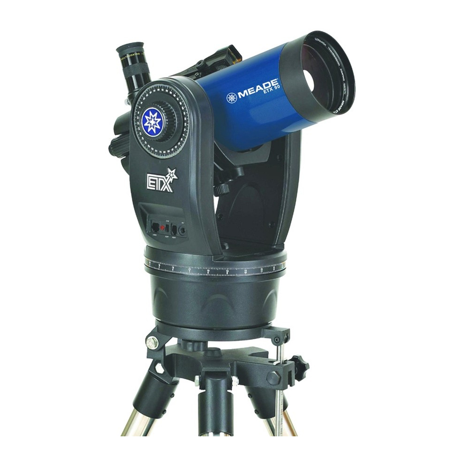 MEADE ETX-90PE INSTRUCTION MANUAL Pdf Download | ManualsLib