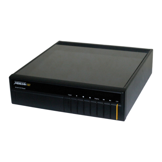 MERIDIAN 507 USER MANUAL Pdf Download | ManualsLib