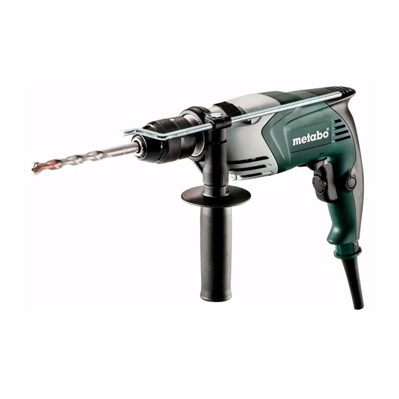 METABO IMPACT DRILL CATALOG Pdf Download | ManualsLib