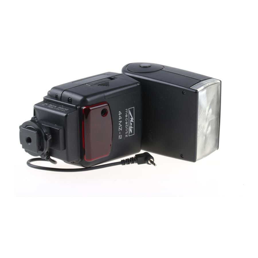 METZ MECABLITZ 44 MZ-2 OPERATING INSTRUCTIONS MANUAL Pdf Download ...