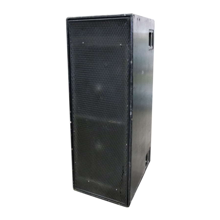 MEYER SOUND REINFORCEMENT LOUDSPEAKER MSL-3A SPECIFICATIONS Pdf ...