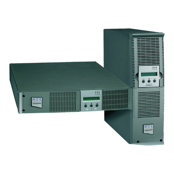 MGE UPS SYSTEMS PULSAR M 3000 RT 3U XL INSTALLATION AND USER MANUAL Pdf ...