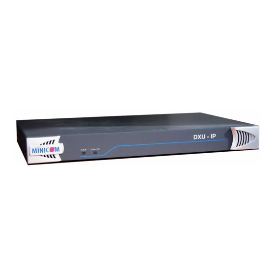 MINICOM DX USER IP USER MANUAL Pdf Download | ManualsLib
