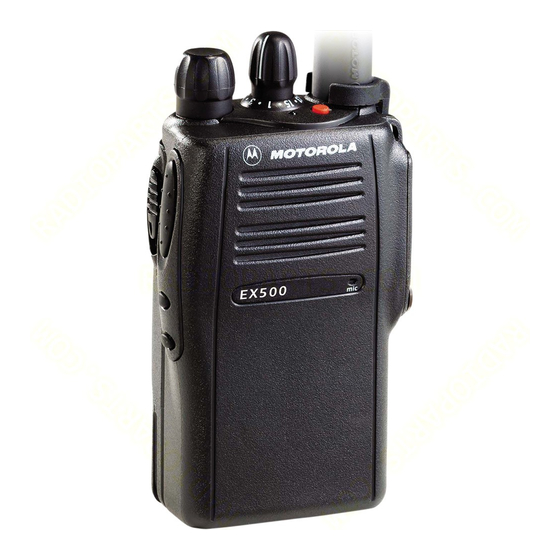 MOTOROLA EX500 EXPERT SERIES USER MANUAL Pdf Download | ManualsLib