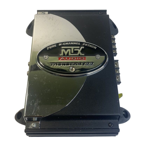 MTX THUNDER4122 OWNER'S MANUAL Pdf Download | ManualsLib