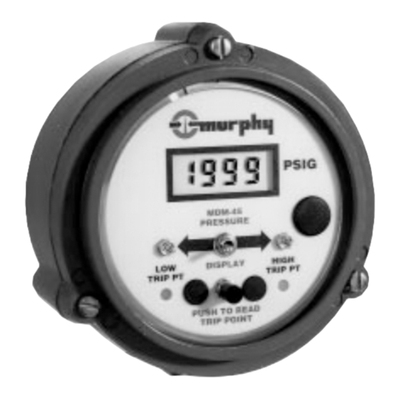 MURPHY DIGITAL LOOP MONITOR MDM45 SPECIFICATIONS Pdf Download | ManualsLib