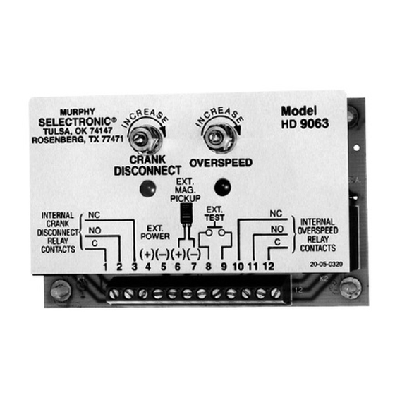 MURPHY HD9063 SERIES INSTALLATION AND OPERATION INSTRUCTIONS Pdf ...