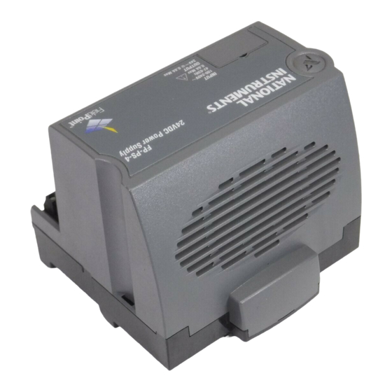 NATIONAL INSTRUMENTS FIELDPOINT FP-PS-4 OPERATING INSTRUCTIONS MANUAL ...