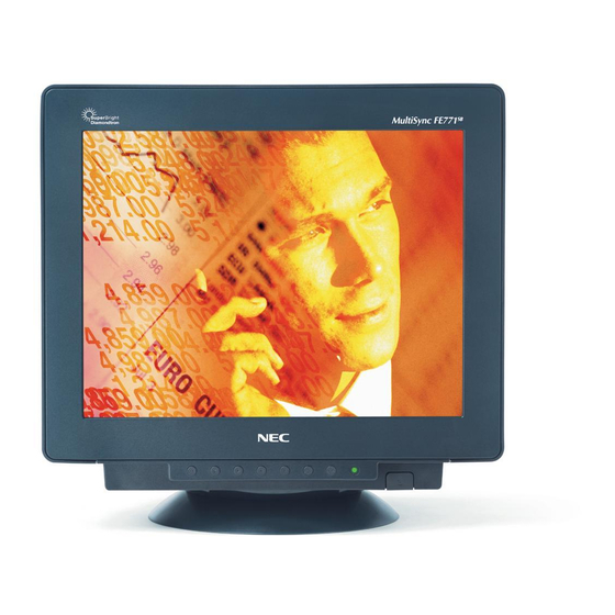 NEC MULTISYNC FE771SB FE771SB FE771SB SPECIFICATIONS Pdf Download ...