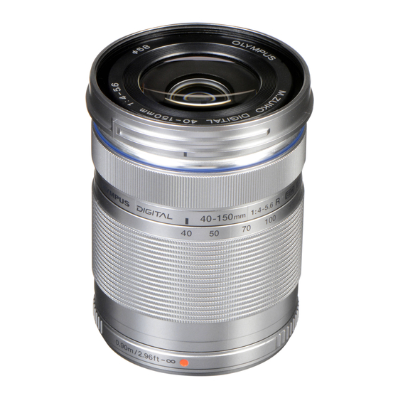 OLYMPUS ED40-150MM F4.0-5.6 INSTRUCTIONS MANUAL Pdf Download | ManualsLib