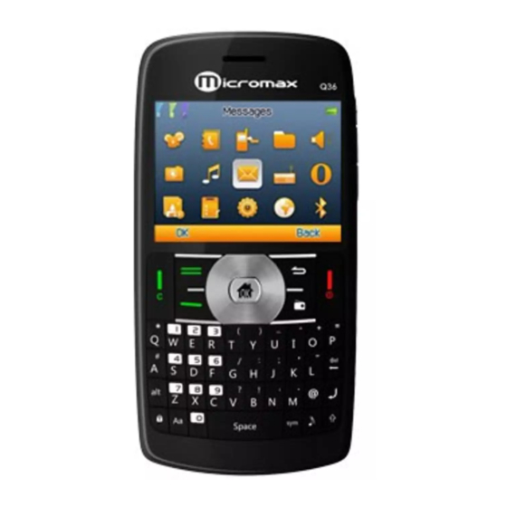 MICROMAX Q36 USER MANUAL Pdf Download | ManualsLib