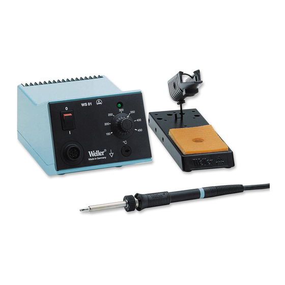 WELLER WS 50 OPERATING INSTRUCTIONS MANUAL Pdf Download | ManualsLib