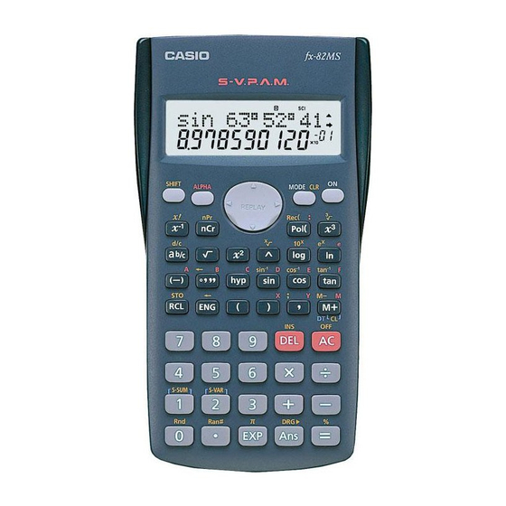 Napier Projektor Vlastn Manual Casio 82ms L Centrum Opatrenia