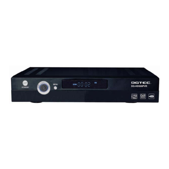 DGTEC DG-HD500PVR USER MANUAL Pdf Download | ManualsLib