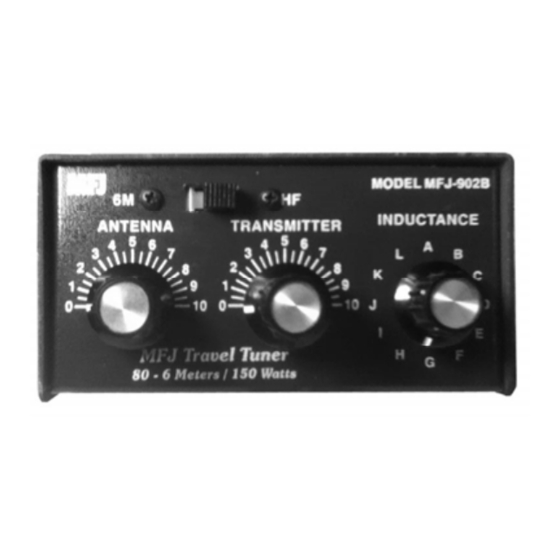 MFJ -902B INSTRUCTION MANUAL Pdf Download | ManualsLib