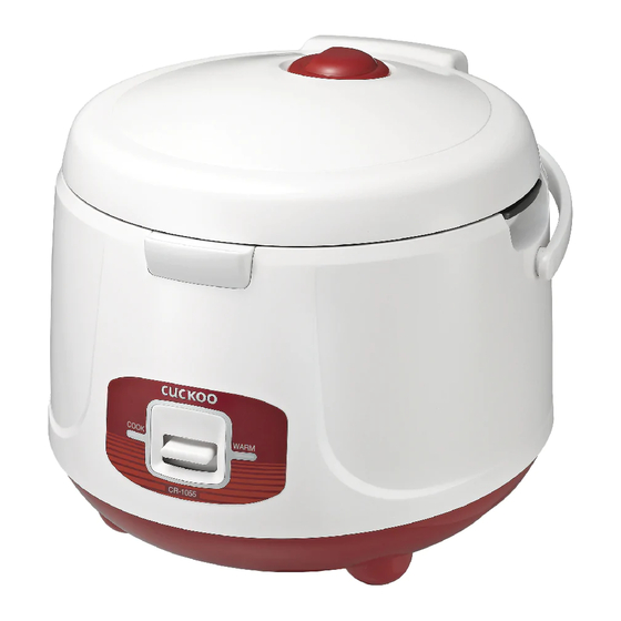 CUCKOO CR-1055 OPERATING INSTRUCTION Pdf Download | ManualsLib