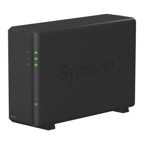 SYNOLOGY DS115 QUICK INSTALLATION MANUAL Pdf Download | ManualsLib