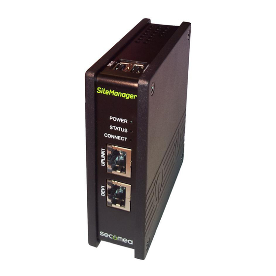 SECOMEA SITEMANAGER 1029 INSTRUCTION MANUAL Pdf Download | ManualsLib