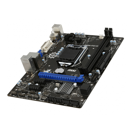 MSI B85M-P33 V3 SERIES MANUAL Pdf Download | ManualsLib