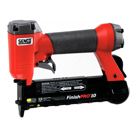 SENCO FINISHPRO 10 OPERATING INSTRUCTIONS MANUAL Pdf Download | ManualsLib