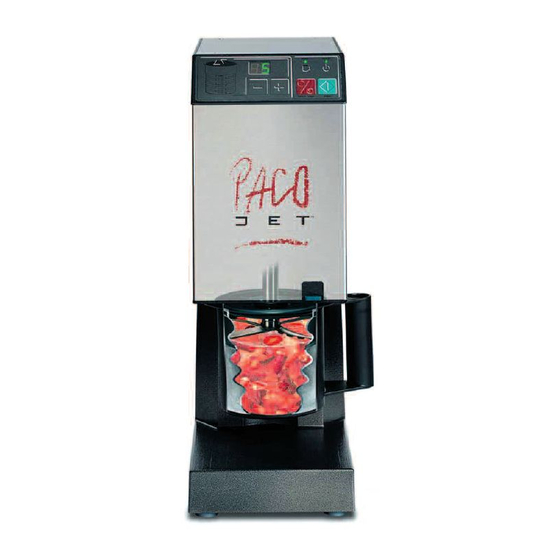 PACOJET PJ1 INSTRUCTIONS FOR USE MANUAL Pdf Download | ManualsLib