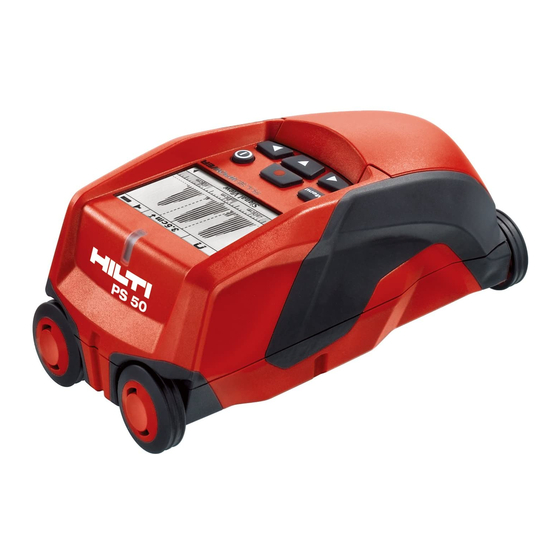 HILTI PS 50 OPERATING INSTRUCTIONS MANUAL Pdf Download | ManualsLib