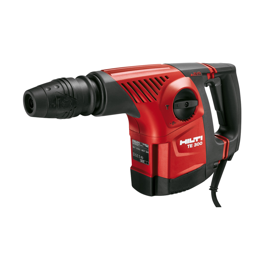 HILTI TE 300-AVR ORIGINAL OPERATING INSTRUCTIONS Pdf Download | ManualsLib