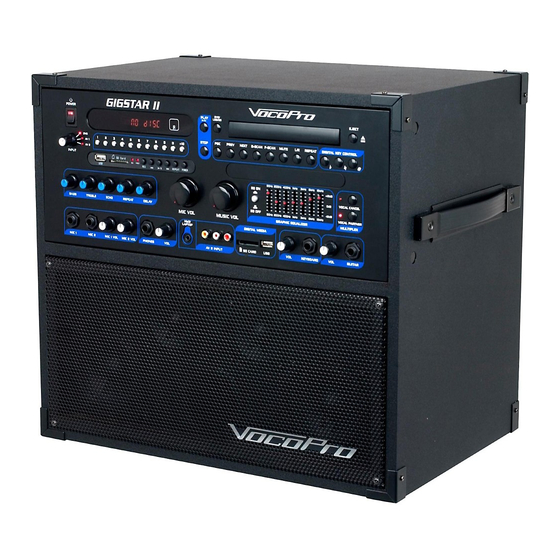 VOCOPRO GIG-STAR II OWNER'S MANUAL Pdf Download | ManualsLib