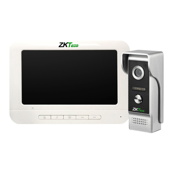 ZKTECO VDPO3-B3 QUICK INSTALLATION MANUAL Pdf Download | ManualsLib