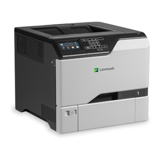 LEXMARK CS720 SERIES USER MANUAL Pdf Download | ManualsLib