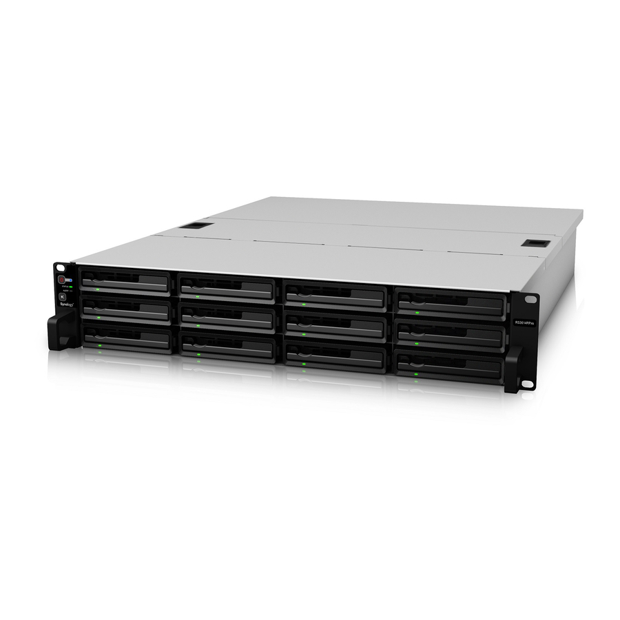 SYNOLOGY RACKSTATION RS3614XS+ QUICK INSTALLATION MANUAL Pdf Download ...