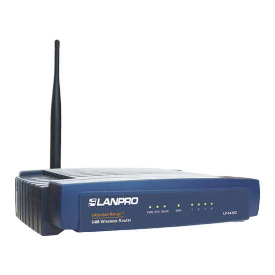 LANPRO LP-5420G MANUAL Pdf Download | ManualsLib