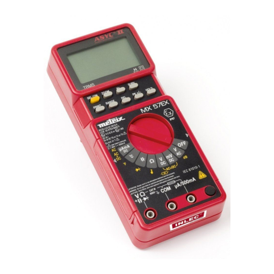 METRIX MX 57 EX USER MANUAL Pdf Download | ManualsLib
