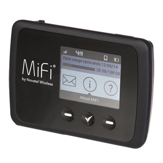 NOVATEL MIFI 6620 USER MANUAL Pdf Download | ManualsLib