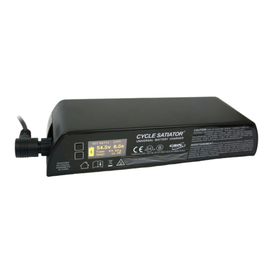GRIN TECHNOLOGIES CYCLE SATIATOR UNIVERSAL CHARGER Pdf Download ...
