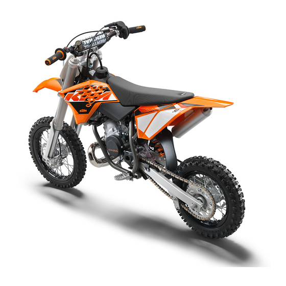 KTM 65 SX OWNER'S MANUAL Pdf Download | ManualsLib