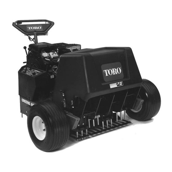 TORO GREENS AERATOR 09120 OPERATOR'S MANUAL Pdf Download | ManualsLib