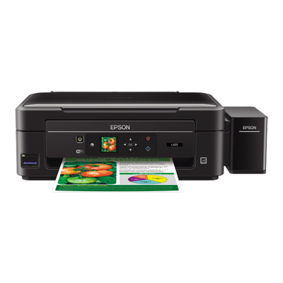 EPSON L455 USER MANUAL Pdf Download | ManualsLib