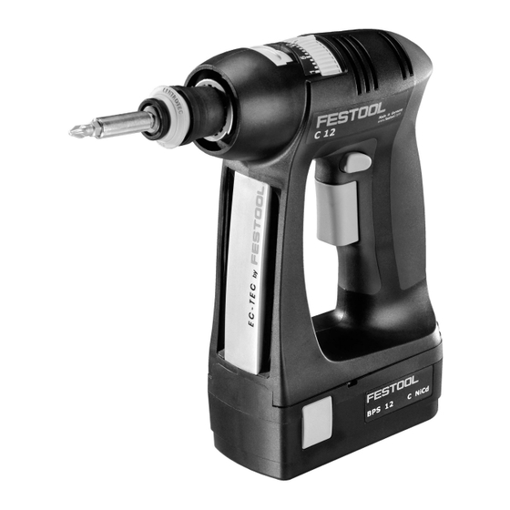 FESTOOL C 12 OPERATING INSTRUCTIONS MANUAL Pdf Download | ManualsLib