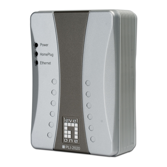 LEVELONE PLI-2020 USER MANUAL Pdf Download | ManualsLib