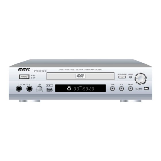 BBK BBK921D SERVICE MANUAL Pdf Download | ManualsLib