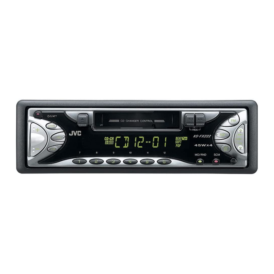 JVC KS-FX222 SERVISE MANUAL Pdf Download | ManualsLib