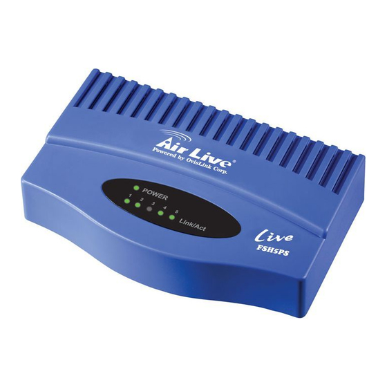 AIR LIVE LIVE-FSH5PS QUICK SETUP MANUAL Pdf Download | ManualsLib