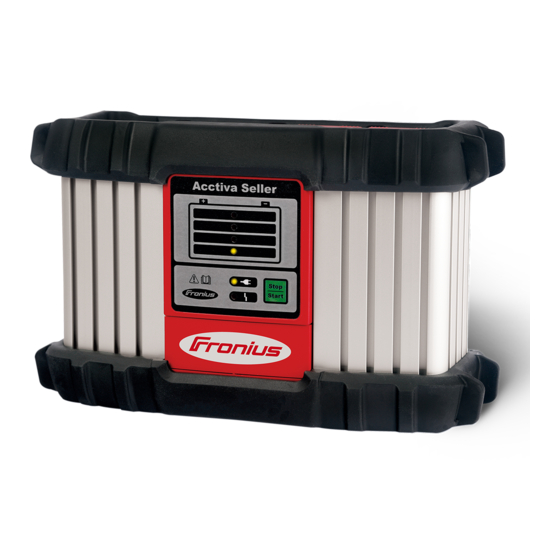 FRONIUS ACCTIVA SELLER OPERATING INSTRUCTIONS MANUAL Pdf Download | ManualsLib