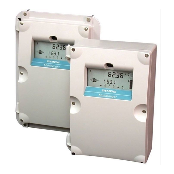 SIEMENS MULTIRANGER 100 QUICK START MANUAL Pdf Download | ManualsLib