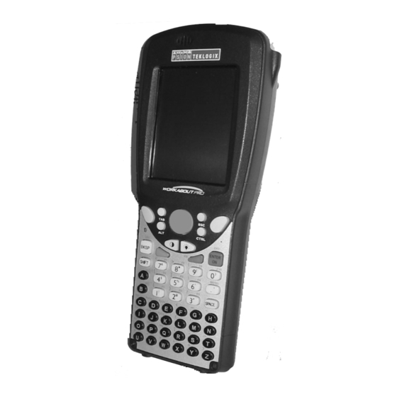 PSION TEKLOGIX WORKABOUT PRO M/C USER MANUAL Pdf Download | ManualsLib
