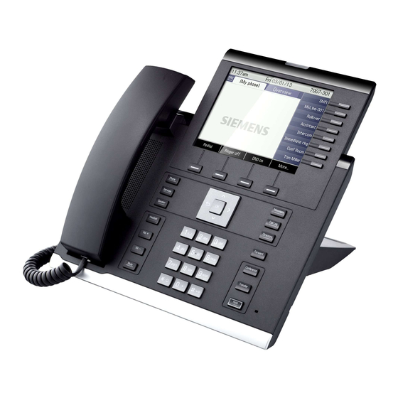 UNIFY OPENSCAPE DESK PHONE IP 55G USER MANUAL Pdf Download | ManualsLib