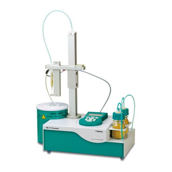 METROHM 860 KF MANUAL Pdf Download | ManualsLib