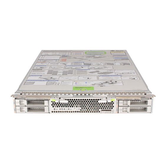 SUN ORACLE BLADE T6320 INSTALLATION MANUAL Pdf Download | ManualsLib